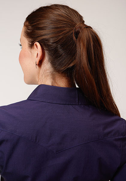 Womens Western Shirt ~ PURPLE