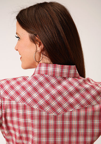 Womens Western Cowgirl Shirt ~ RED & MULTI