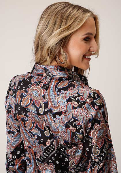 Womens Western Top ~ BOHO PAISLEY
