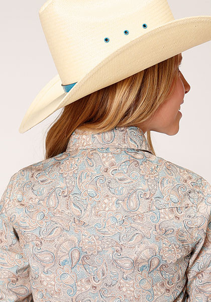 Girl's Western Cowgirl Shirt ~DOT PAISLEY