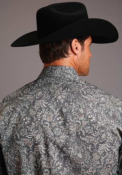 Stetson Shirt ~ SILVER PAISLEY